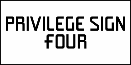 Privilege Sign Four JNL Font | Webfont & Desktop | MyFonts