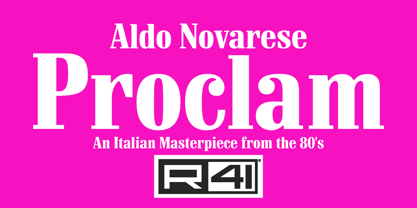 R41 Proclam Font | Webfont & Desktop | MyFonts