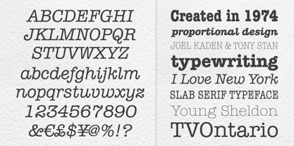 ITC American Typewriter Font | Webfont & Desktop | MyFonts