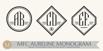 MFC Aureline Monogram Font | Webfont & Desktop | MyFonts