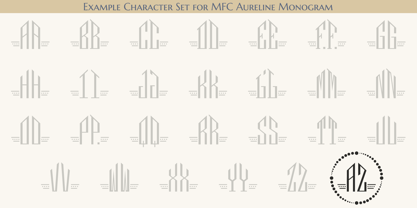 MFC Aureline Monogram Font | Webfont & Desktop | MyFonts