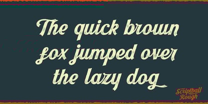 Scriptball Rough Font | Webfont & Desktop | MyFonts