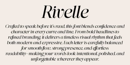 Rivelle Font | Webfont & Desktop | MyFonts