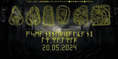 Ongunkan Rune All Letters Font | Webfont & Desktop | MyFonts