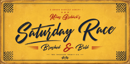 Saturday Race Font | Webfont & Desktop | MyFonts