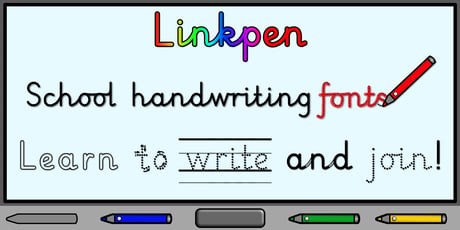 Cursive Font For Primary School