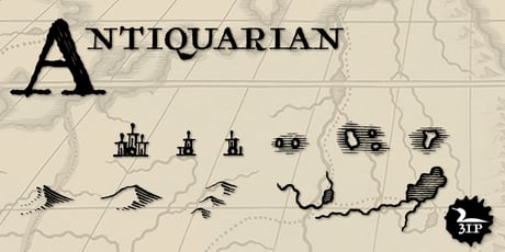 Old Map Font