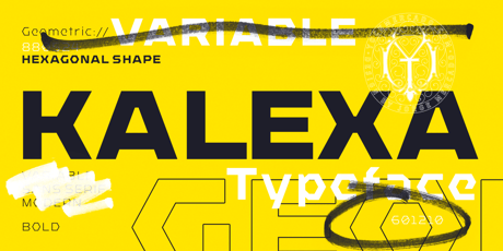Hexagon Shape Font Halftone Hexagon Font And Round Alphabet Vector,