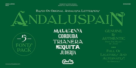 Spanish Style Fonts