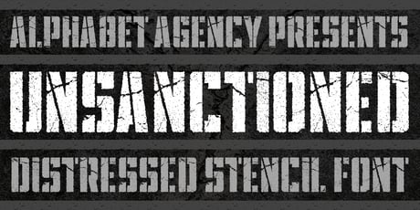 Distresed Shattered Fonts