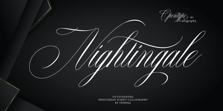 Spencerian Font 112 Spencerian Script Image: PICRYL Public Domain