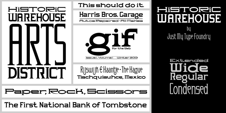 Historic Warehouse Font | Webfont & Desktop | MyFonts