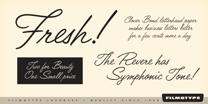 Filmotype LaCrosse Font | Webfont & Desktop | MyFonts