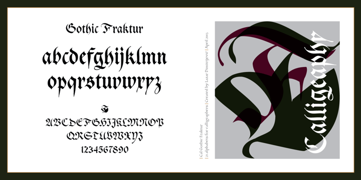 Cal Gothic Fraktur Font | Webfont & Desktop | MyFonts