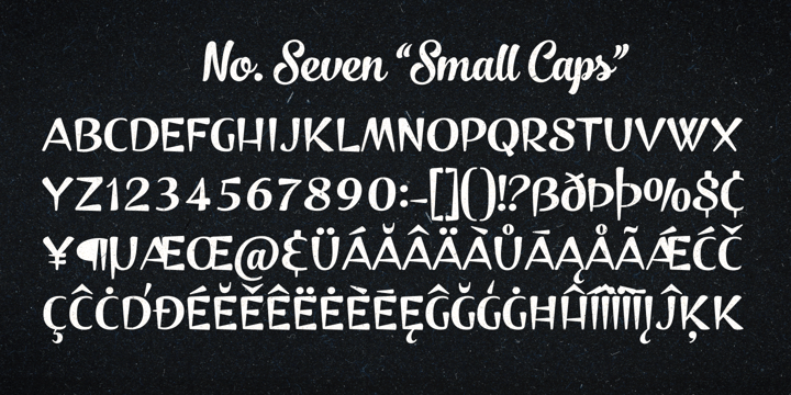 No. Seven Font | Webfont & Desktop | MyFonts
