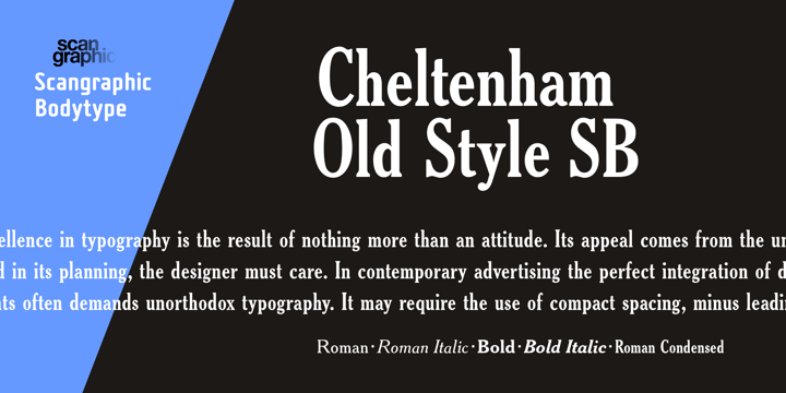 Cheltenham Old Style SB Font | Webfont & Desktop | MyFonts