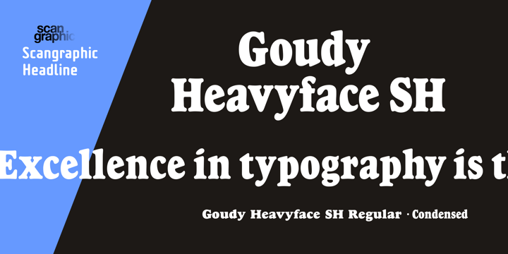 Goudy Heavyface SH Font | Webfont & Desktop | MyFonts