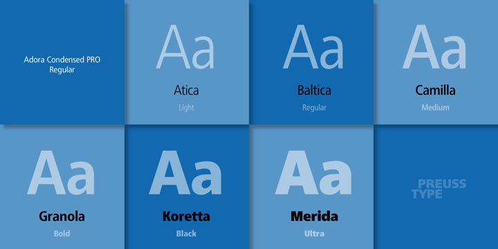 Adora Condensed PRO Font | Webfont & Desktop | MyFonts