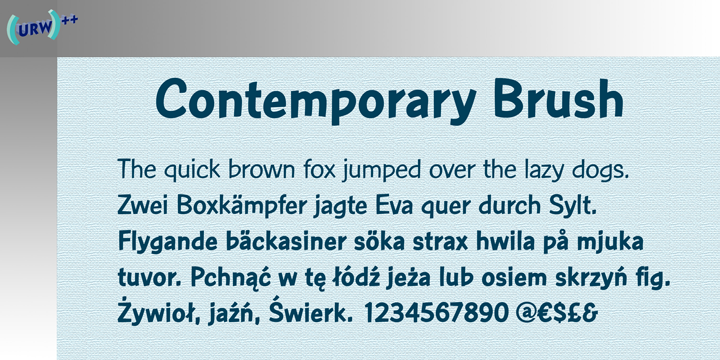 Contemporary Brush Font | Webfont & Desktop | MyFonts