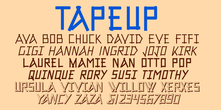 Tape Up Font | Webfont & Desktop | MyFonts
