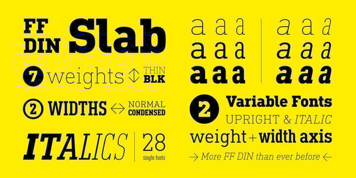 FF DIN Slab Font | Webfont & Desktop | MyFonts