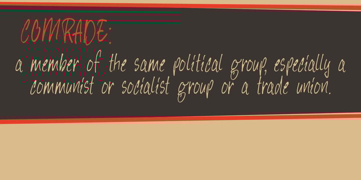 Hey Comrade Font | Webfont & Desktop | MyFonts