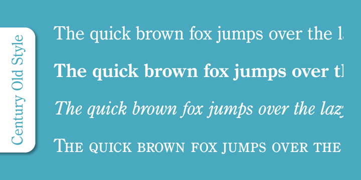 Century Old Style Pro Font | Webfont & Desktop | MyFonts