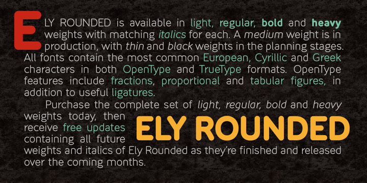 Ely Rounded Font | Webfont & Desktop | MyFonts
