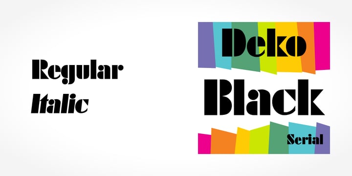 Deko Black Serial Font | Webfont & Desktop | MyFonts