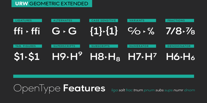 URW Geometric Extended Font | Webfont & Desktop | MyFonts
