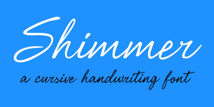 Shimmer Font | Webfont & Desktop | MyFonts
