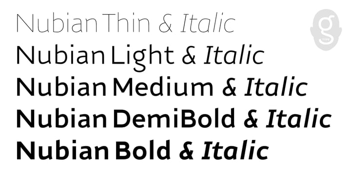 Nubian Font | Webfont & Desktop | MyFonts