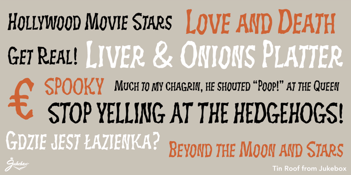 Tin Roof Font | Webfont & Desktop | MyFonts