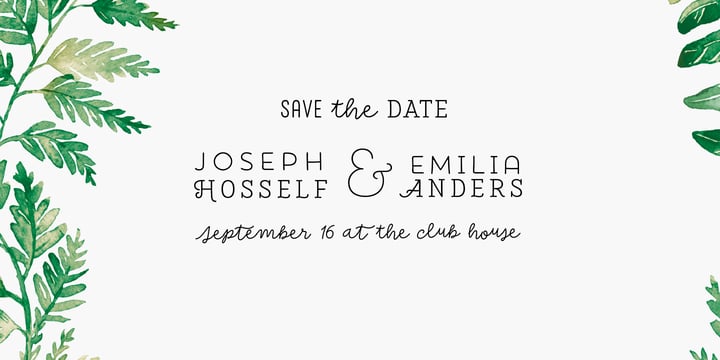 Save The Date Font | Webfont & Desktop | MyFonts