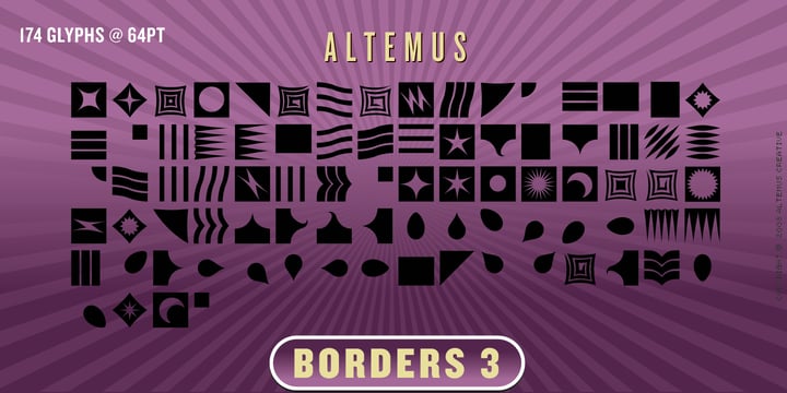 Altemus Borders Font | Webfont & Desktop | MyFonts