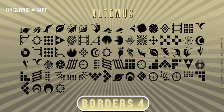 Altemus Borders Font | Webfont & Desktop | MyFonts