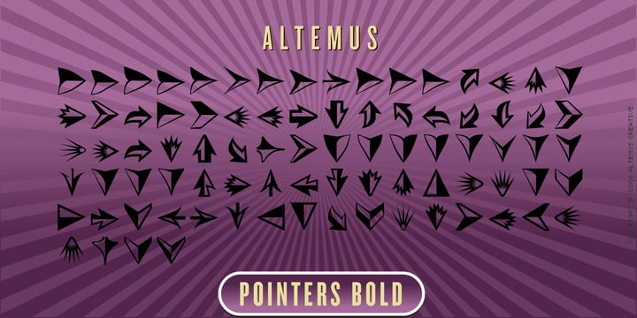 Altemus Pointers Font | Webfont & Desktop | MyFonts