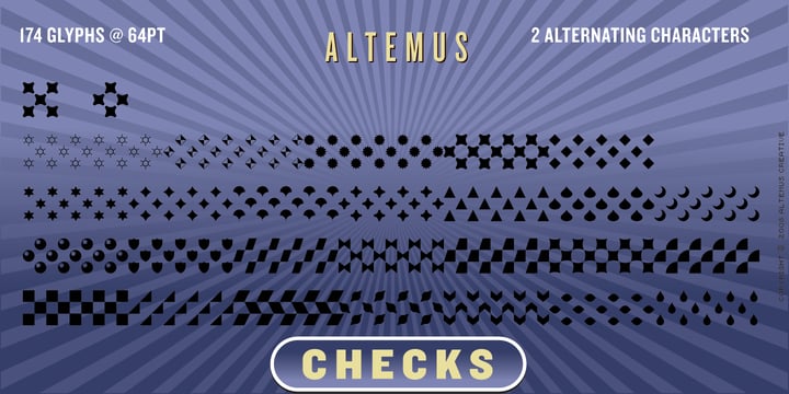 Altemus Checks Font | Webfont & Desktop | MyFonts
