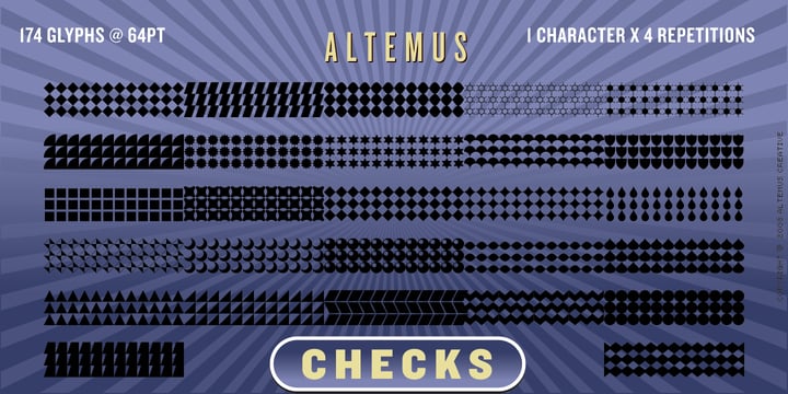 Altemus Checks Font | Webfont & Desktop | MyFonts