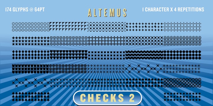 Altemus Checks Font | Webfont & Desktop | MyFonts