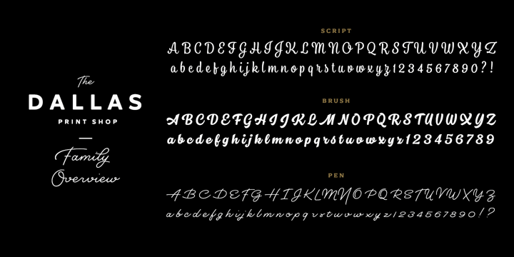 Dallas Print Shop Font | Webfont & Desktop | MyFonts
