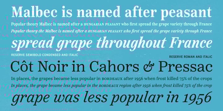 Reserve Font | Webfont & Desktop | MyFonts