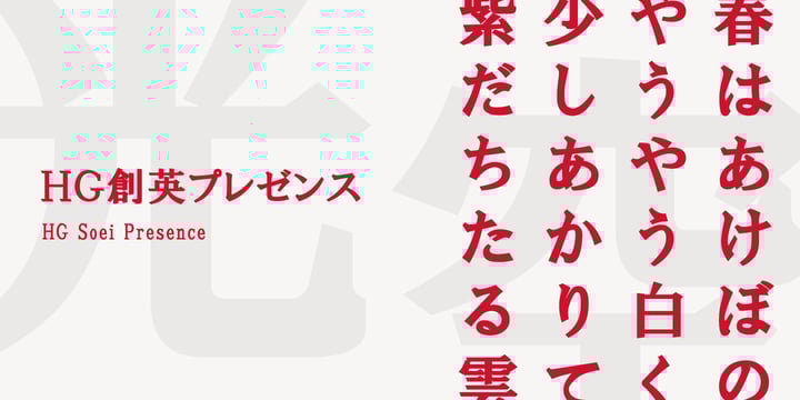 HG Soei Presence Font | Webfont & Desktop | MyFonts