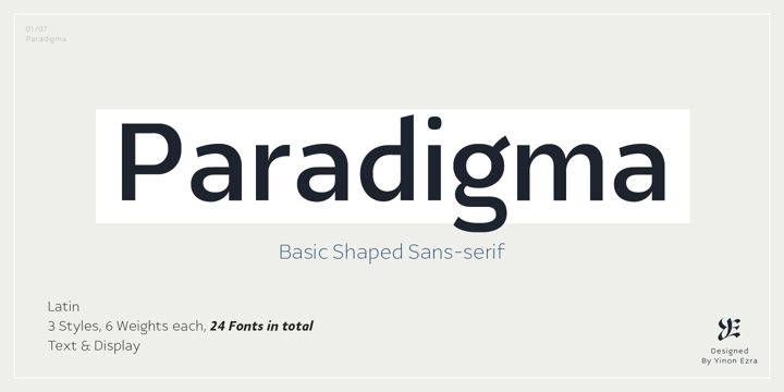 Ye Paradigma Font | Webfont & Desktop | MyFonts