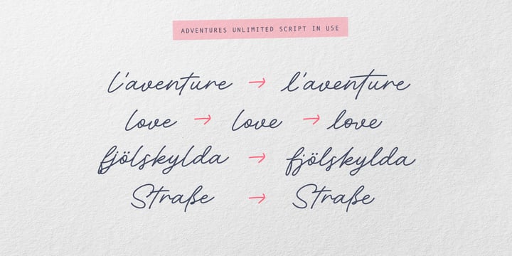 Adventures Unlimited Font | Webfont & Desktop | MyFonts
