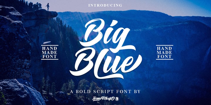 Big Blue Script Font | Webfont & Desktop | MyFonts