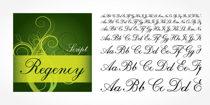 Regency Script Font | Webfont & Desktop | MyFonts