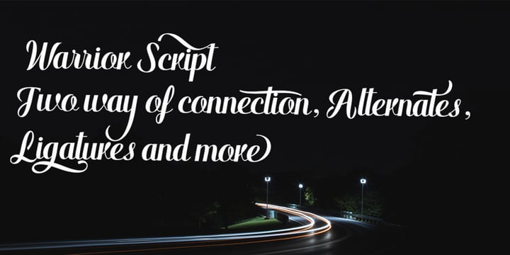 Warrior Script Font | Webfont & Desktop | MyFonts