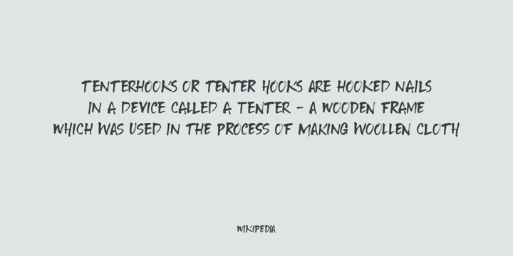 Tenterhooks Font | Webfont & Desktop | MyFonts