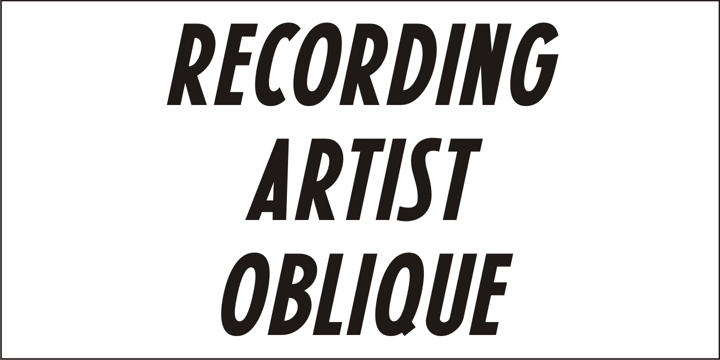 Recording Artist JNL Font | Webfont & Desktop | MyFonts